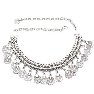 Jewelry | 218 Silver Bib Coin Necklace | Poshmark